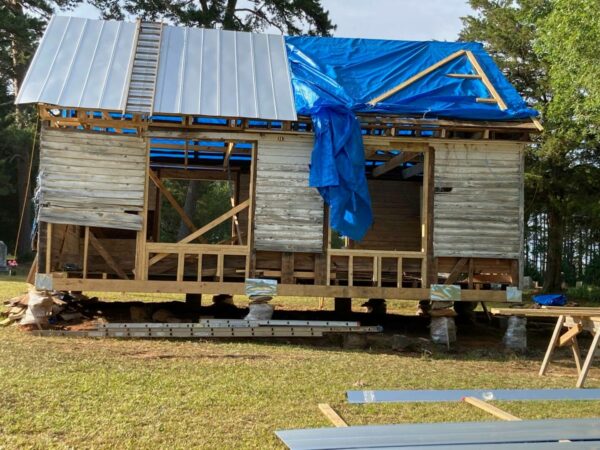 During - South Elevation with wrapped stacked stone piers - The Georgia ...